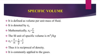 Properties of fluids | PPTX