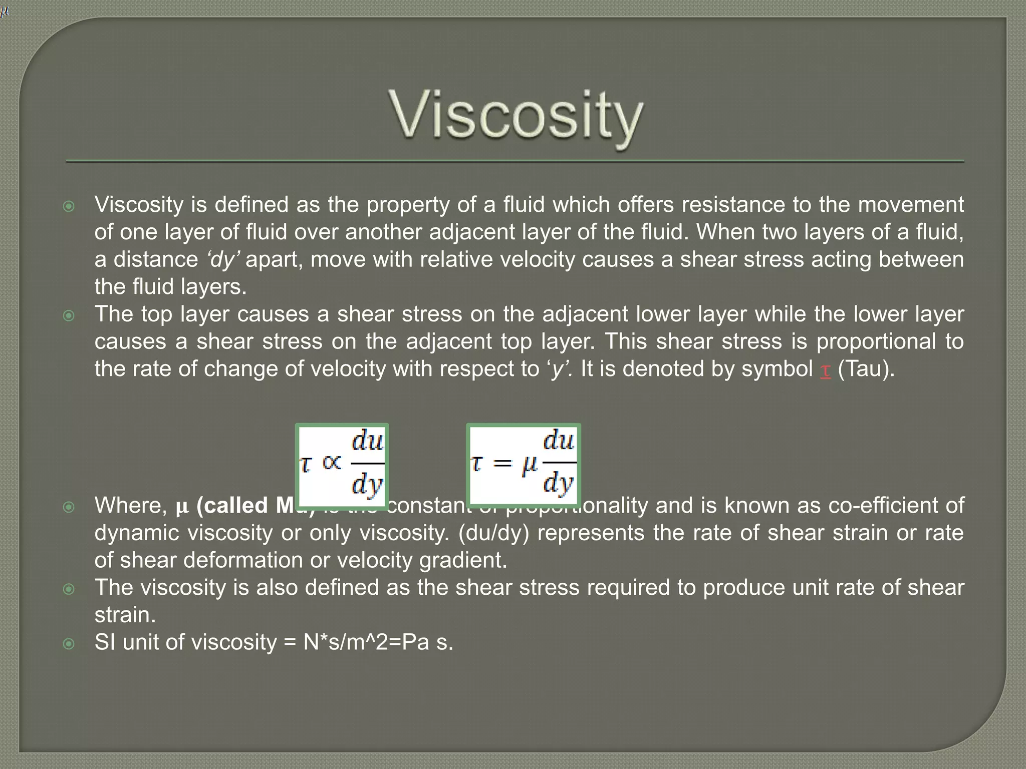 Properties of fluids c | PPTX