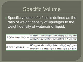 Properties of fluids c | PPTX