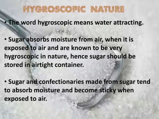 Properties of food carbohydrates | PPTX