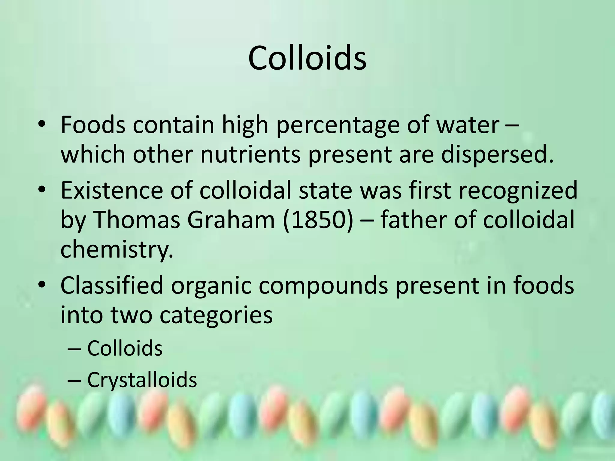 Properties of Food Components –.ppt