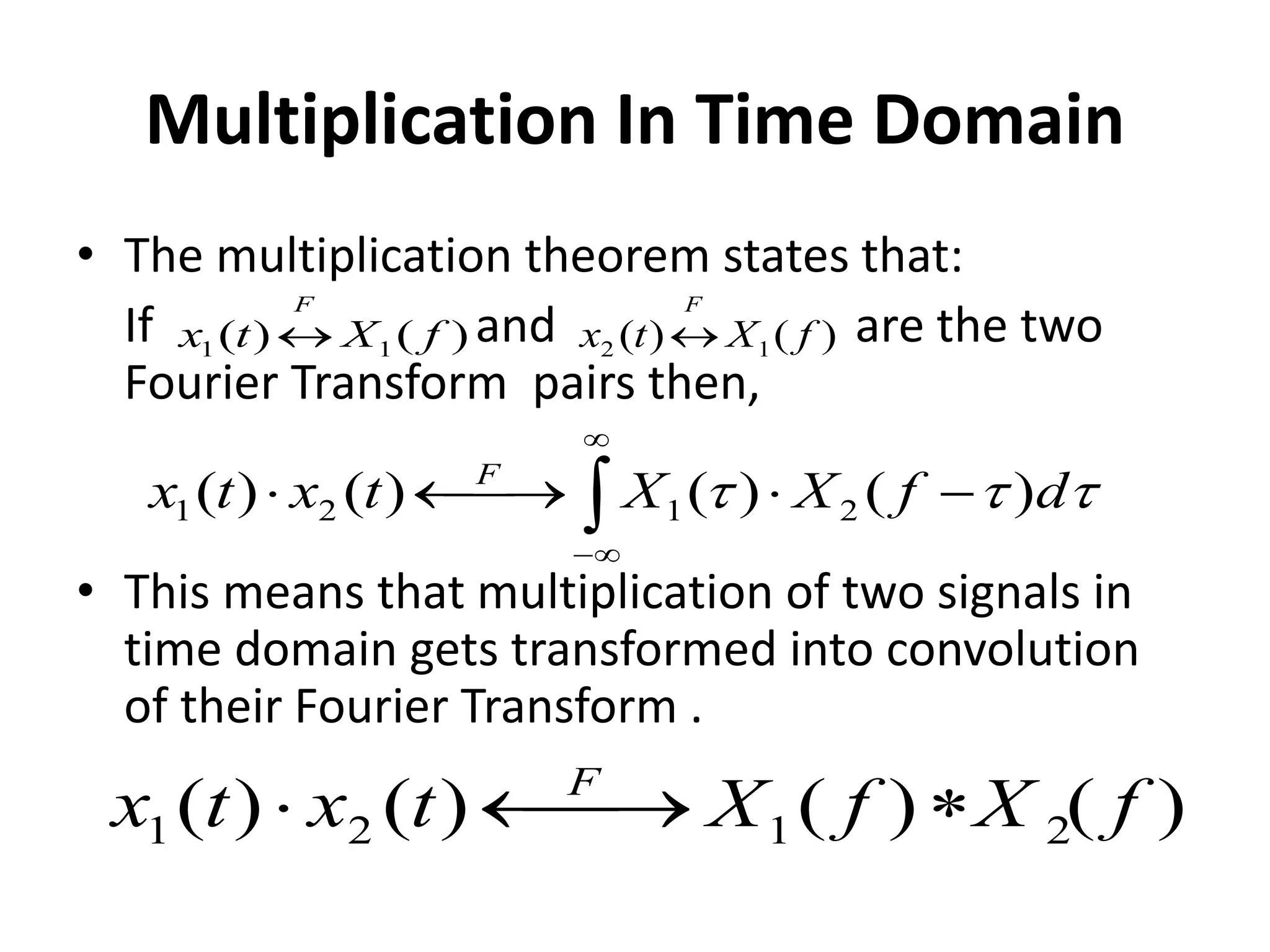 Properties of fourier transform | PPTX