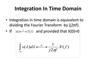 Properties of fourier transform | PPTX