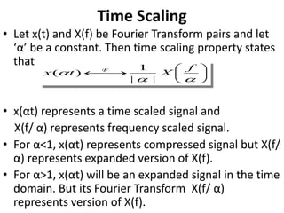 Properties of fourier transform | PPTX