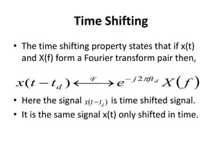 Properties of fourier transform | PPTX