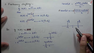 Properties of fourier transform | Communication Systems | PPTX