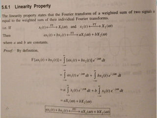 Properties of fourier transform | PPT