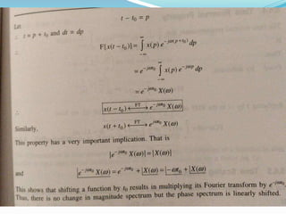 Properties of fourier transform | PPT