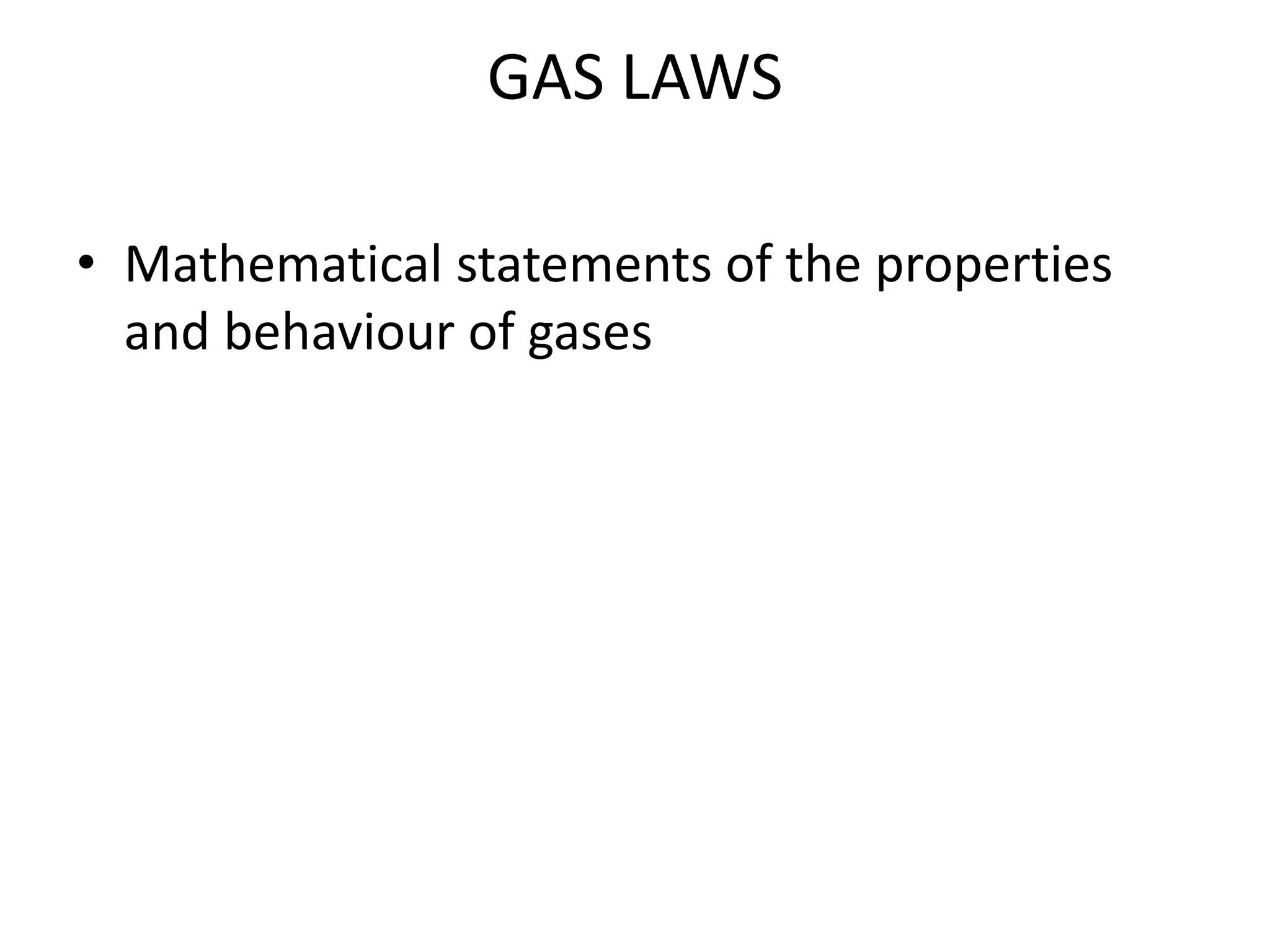 Properties of gases | PPTX