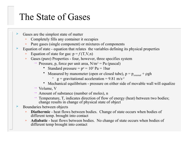 PROPERTIES OF GASES (REPORT) Physical Chemistry 1 Undergraduate Lesson.ppt