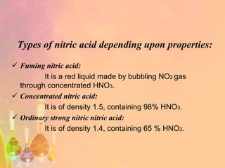 Properties of hno3 | PPT