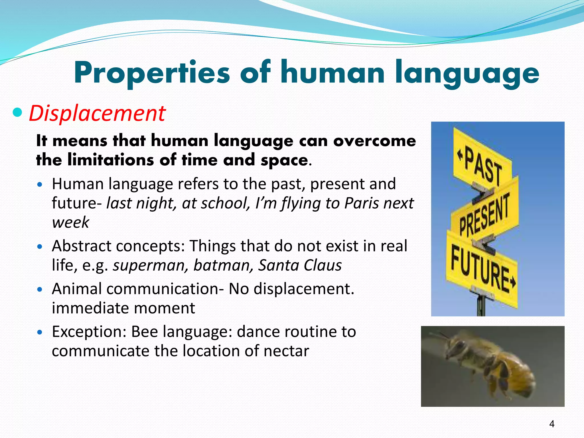 Properties of human language | PPSX