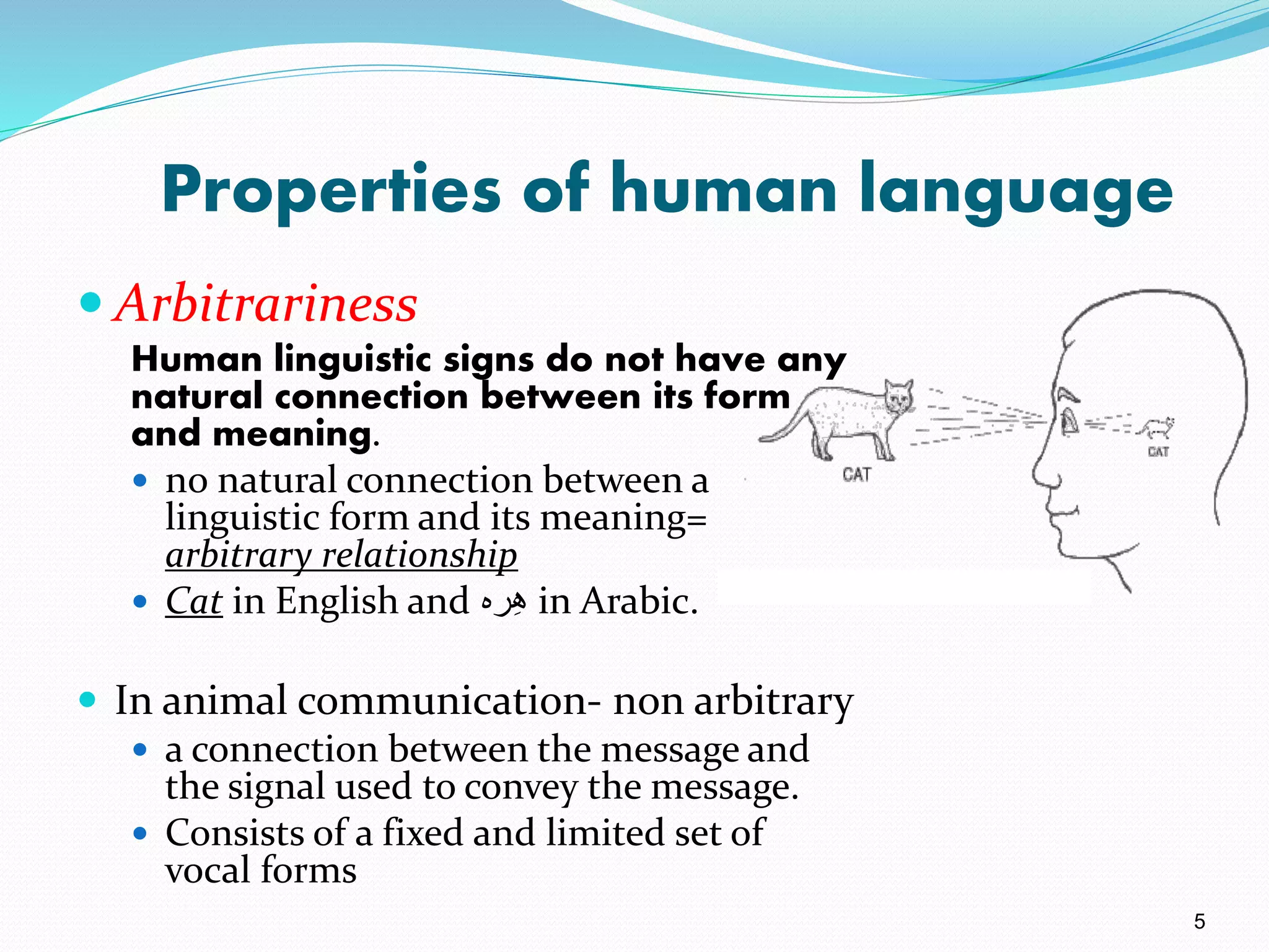 Properties of human language | PPSX