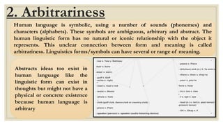 Properties of human language | PPTX