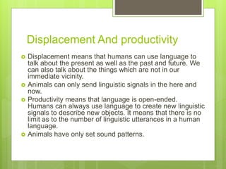 Properties of human language | PPT