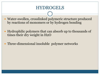 Properties of hydrogel and silicone hydrogel contact lens | PPTX