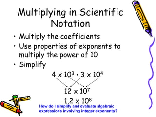 Properties of integer exponents edmodo 2012 13 | PPTX