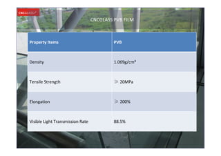 Properties of laminating safety glass with pvb interlayer film | PDF