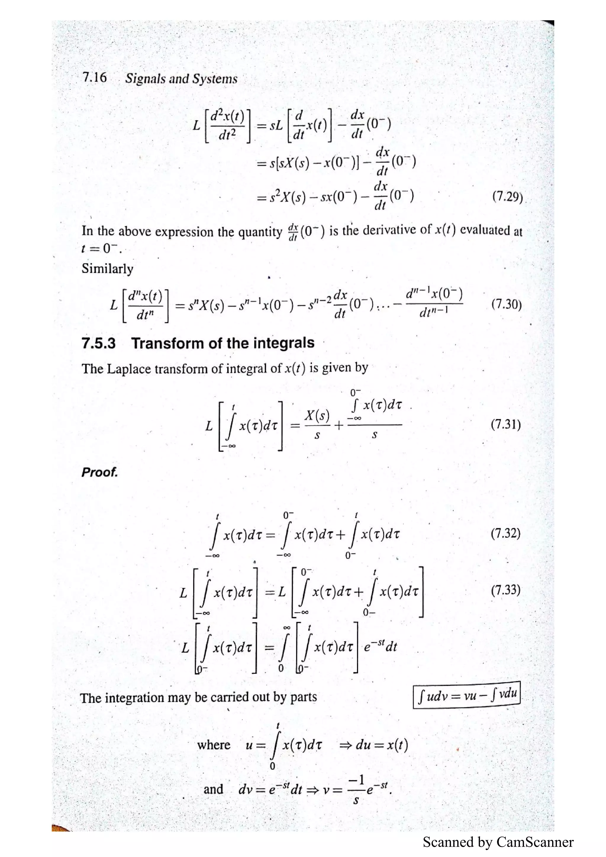 EC202 SIGNALS & SYSTEMS Properties of LAPLACE transform NOTES | PDF