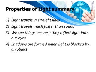 Properties of light | PPT
