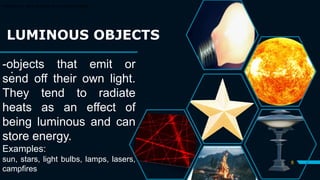 PROPERTIES OF LIGHT.pptx | Chemistry | Science