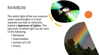 PROPERTIES OF LIGHT for middle school students | PPTX