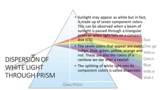 PROPERTIES OF LIGHT for middle school students | PPTX