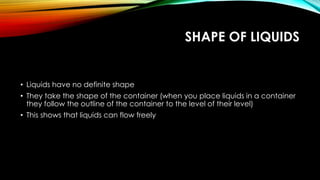 Properties of liquids power point | PDF