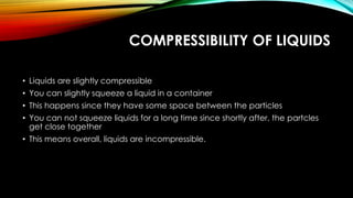 Properties of liquids power point | PDF