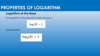 THE PROPERTIES OF LOGARITHM PRESENTATION.pptx