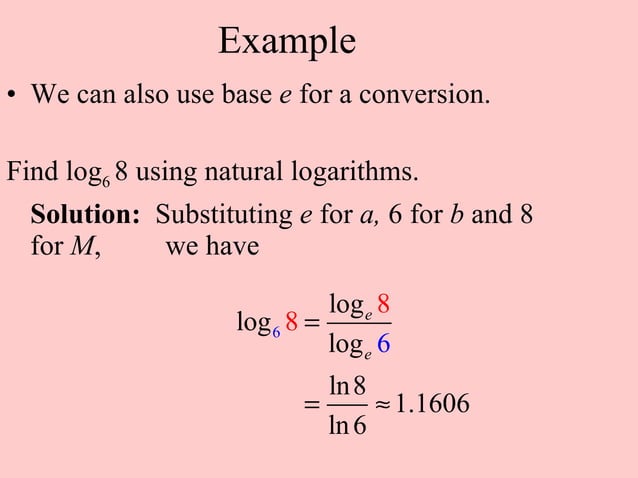 Properties of logarithms | PPT | Physics | Science