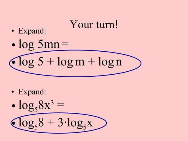 Properties of logarithms | PPT | Physics | Science