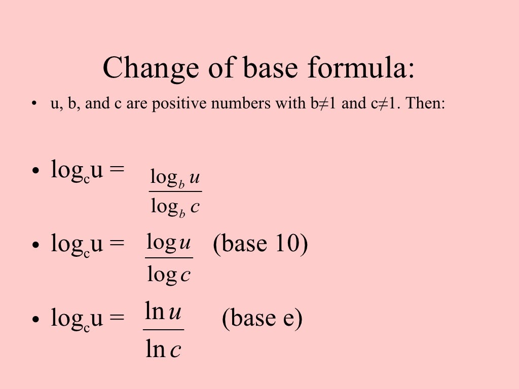 Properties Of Logarithms properties-of-logarithms