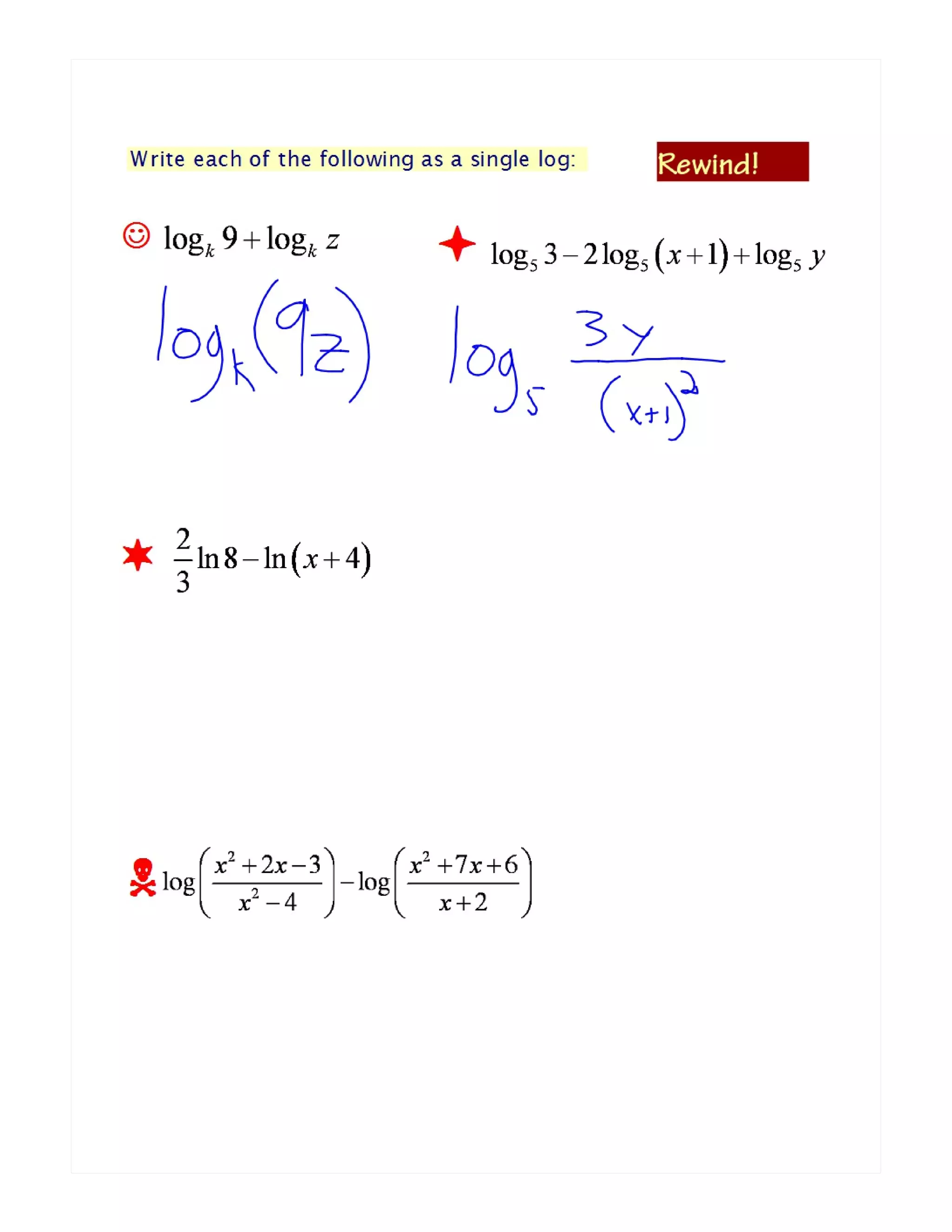 Properties of logs | PDF