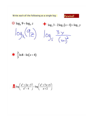 Properties of logs | PDF