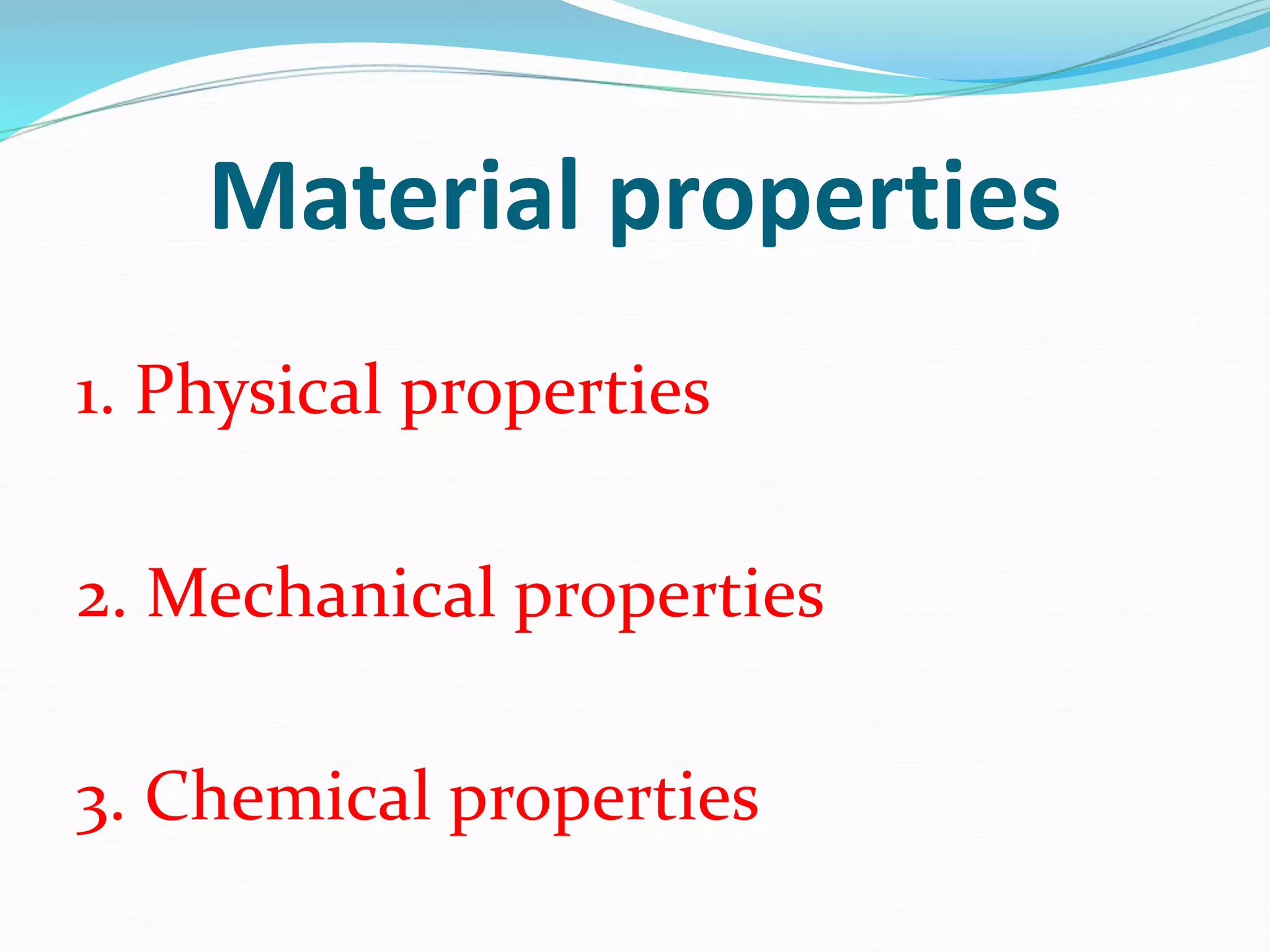Properties of material | PPTX
