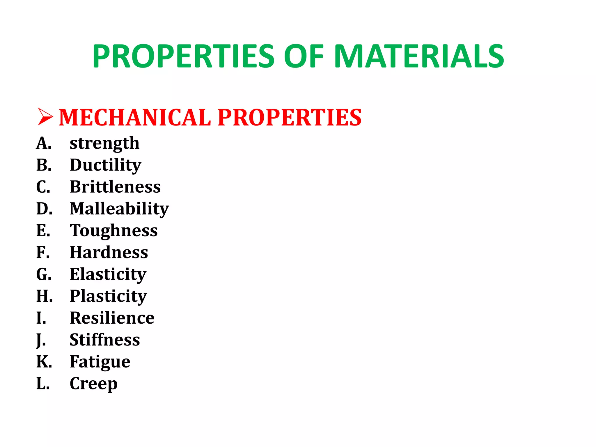 Properties of materials (udaipur) | PPTX