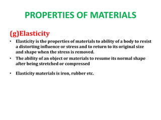 Properties of materials (udaipur) | PPTX