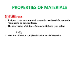 Properties of materials (udaipur) | PPTX