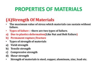 Properties of materials (udaipur) | PPTX