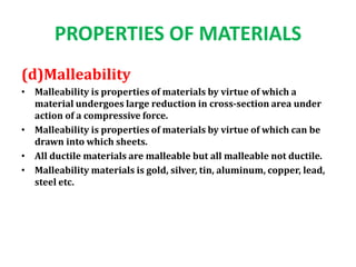 Properties of materials (udaipur) | PPTX