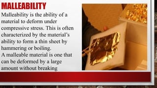 Properties of materials powerpoint pptxx | PPT