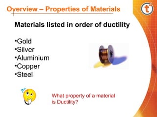 Properties of Materials.ppt physical and chemical | PPT