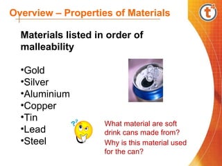 Properties of Materials.ppt physical and chemical | PPT