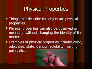 Properties of matter | PPT