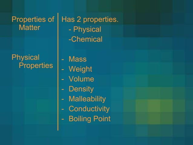 Properties of matter | PPT