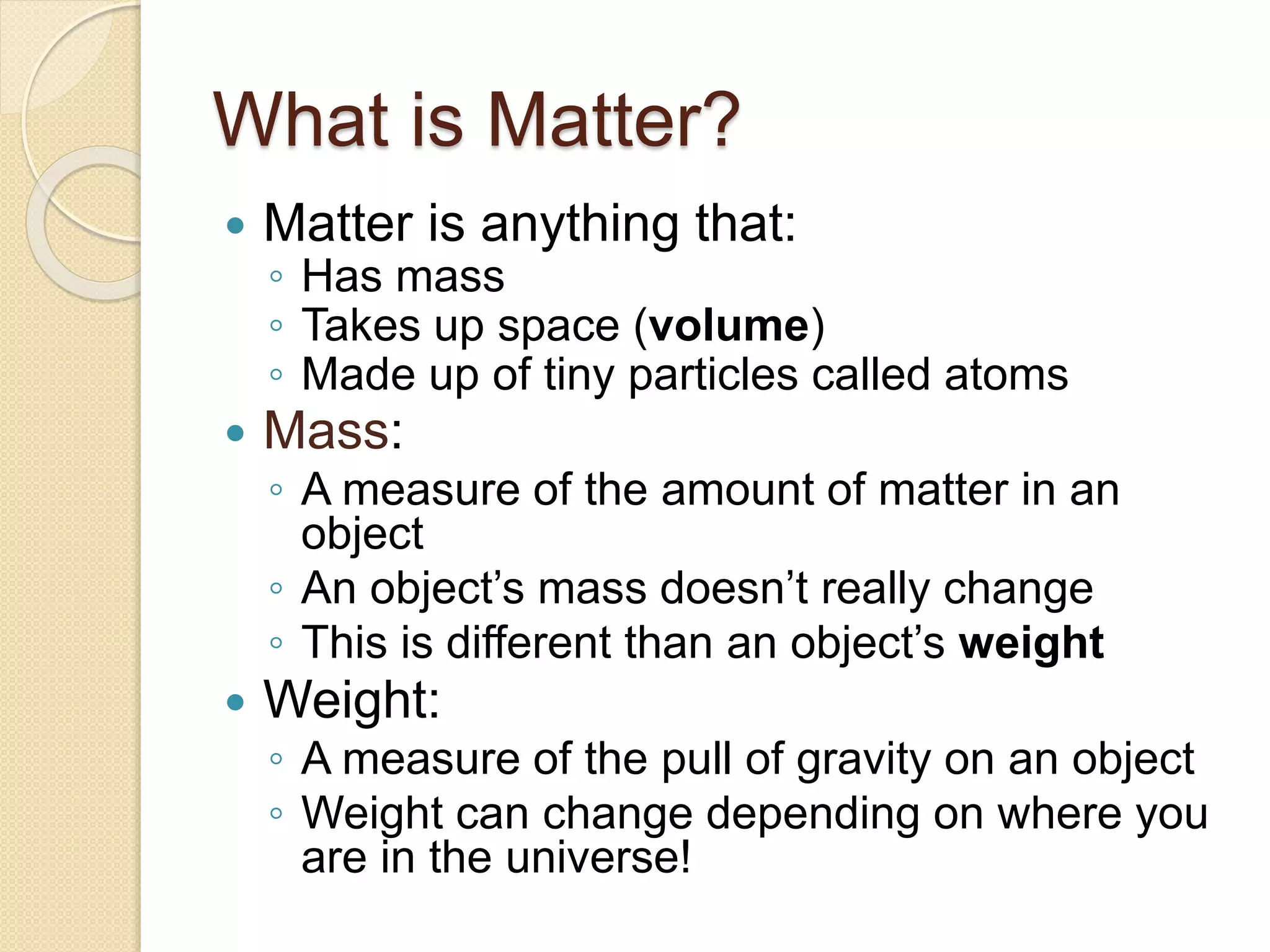 Physical Science Powerpoint (Grade 8: Class A and Class B) | PPTX