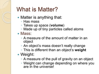 Physical Science Powerpoint (Grade 8: Class A and Class B) | PPTX