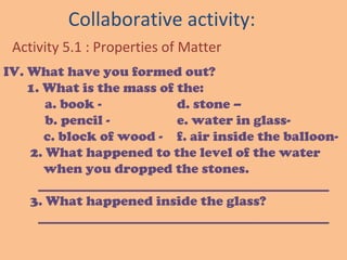 Properties of matter | PPT