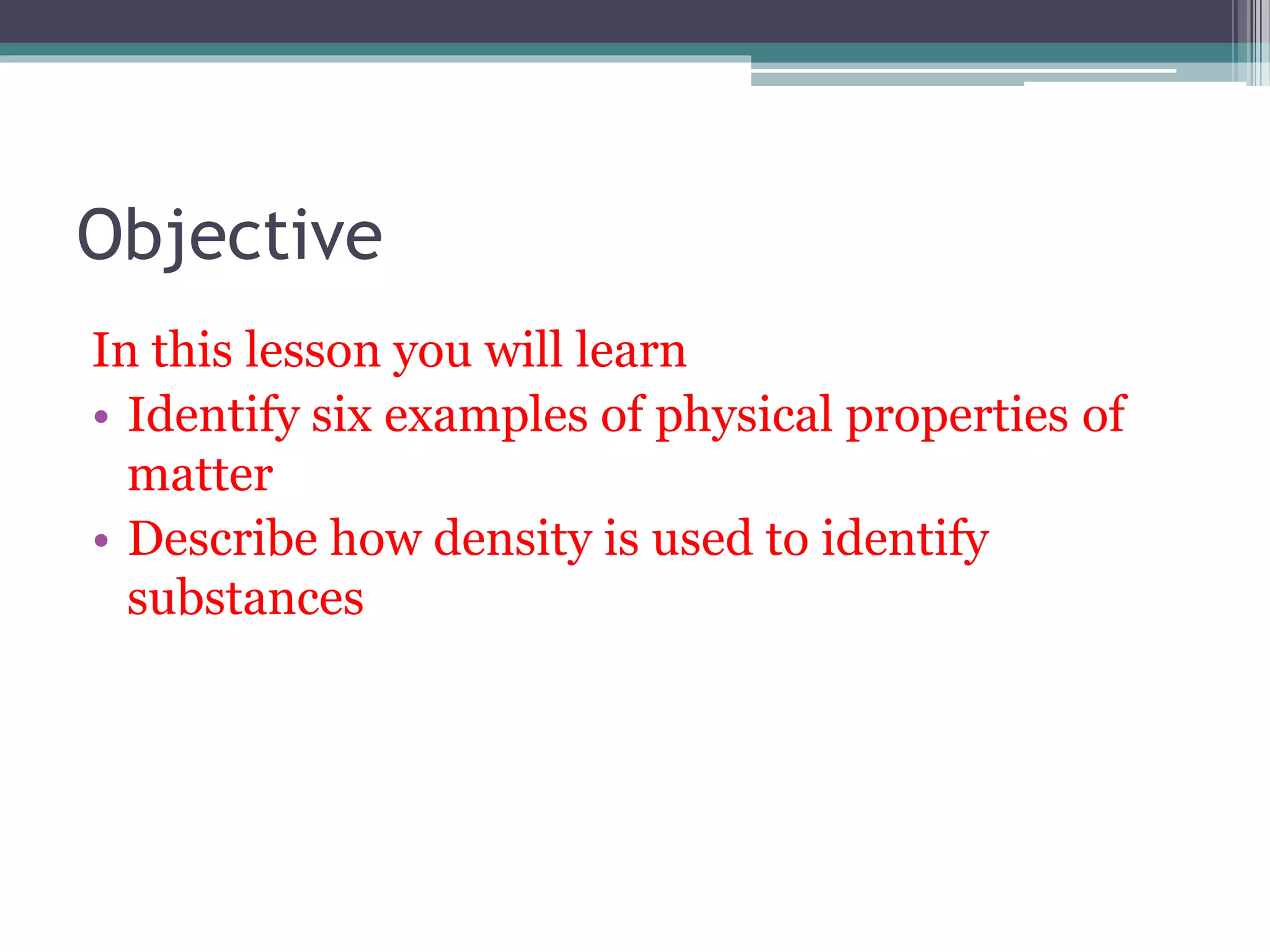 Properties of Matter | PPT